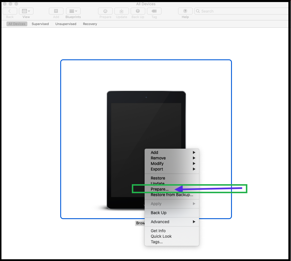MDM - Supervise an iPad Using Apple Configurator – Support