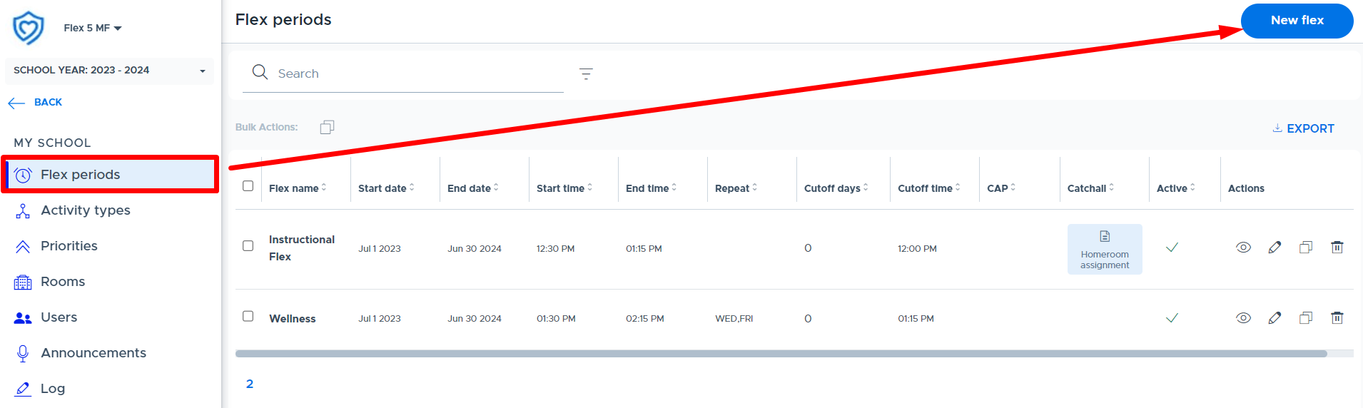 Flex - Can I add a new flex period to the system? – Support