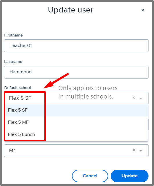 Flex - Can a user have access to more than one school if there are ...