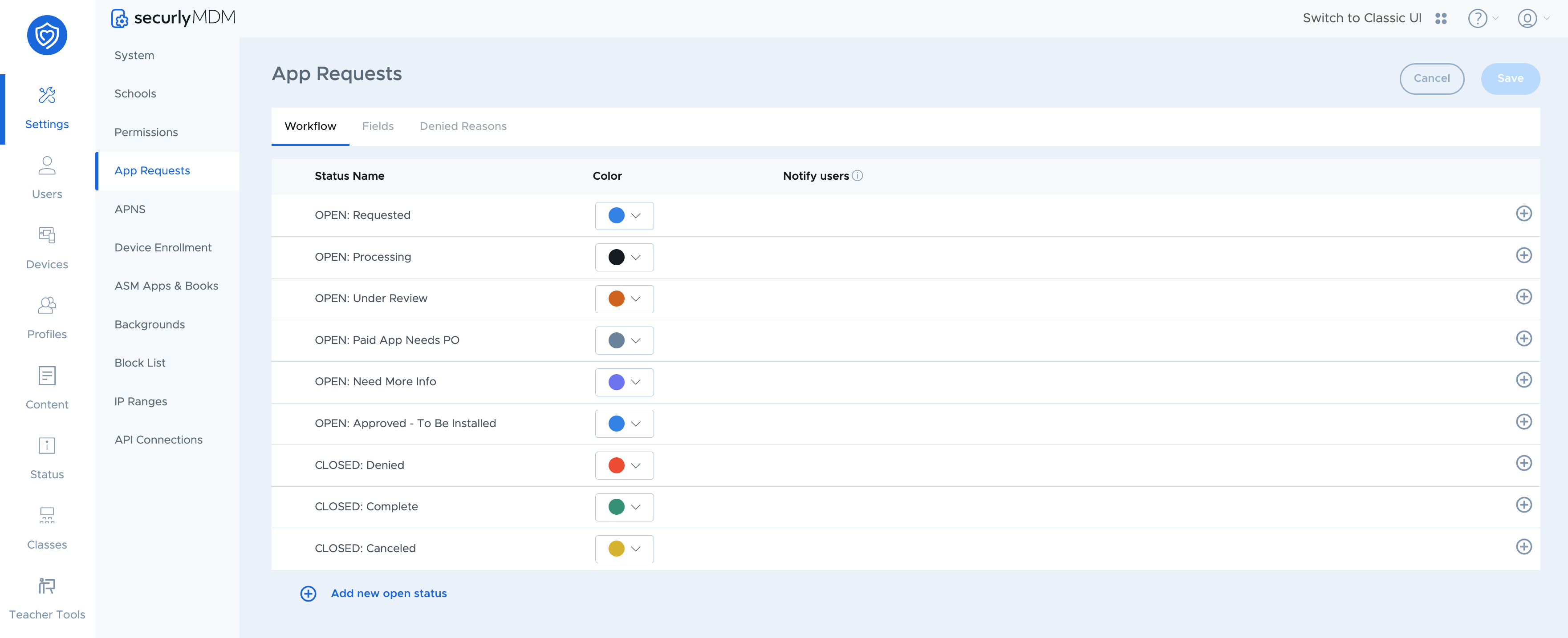 MDM - Using the App Request and Approval Workflow features in Securly ...