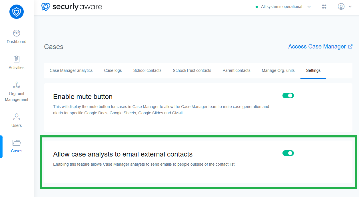 Case Manager - How do I share cases with contacts outside of the school ...